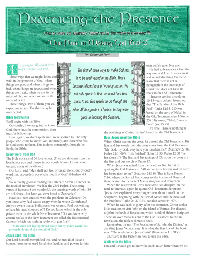 Our Part In Making God Real 1 To 5 | Good News Unlimited