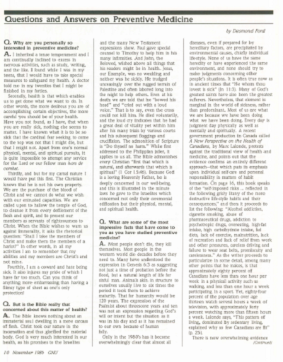 Health Article Issues | Good News Unlimited